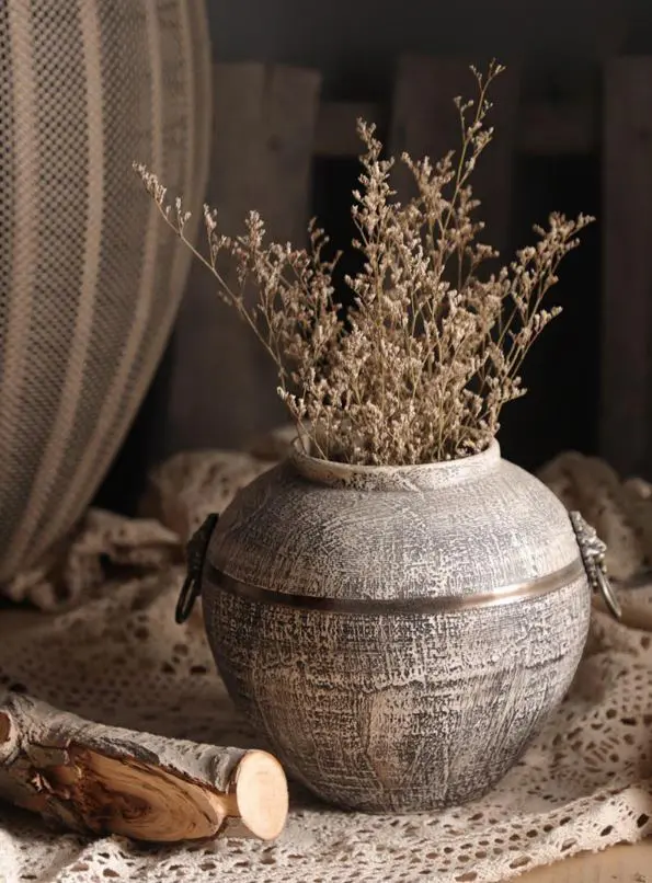 Ceramic Vases (Rustic Gray) – Marina's Home Decor