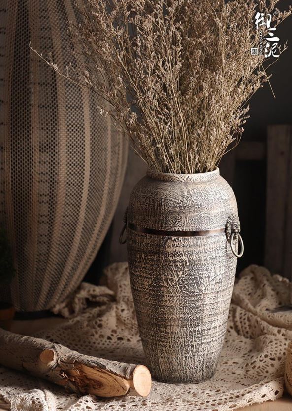 Ceramic Vases (Rustic Gray) – Marina's Home Decor